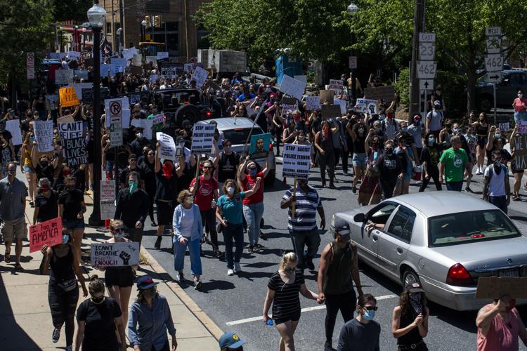 Hundreds protest in Lancaster city Saturday following George Floyd's ...