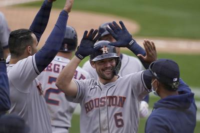 Astros' Chas McCormick, a Millersville University product, hits first ...