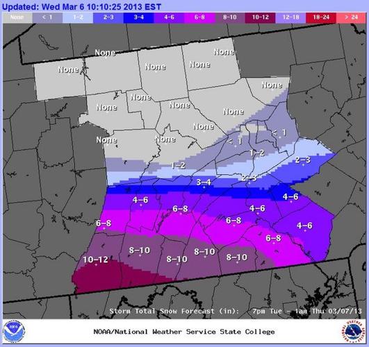Forecast roundup: How much snow will Lancaster County get? | News ...