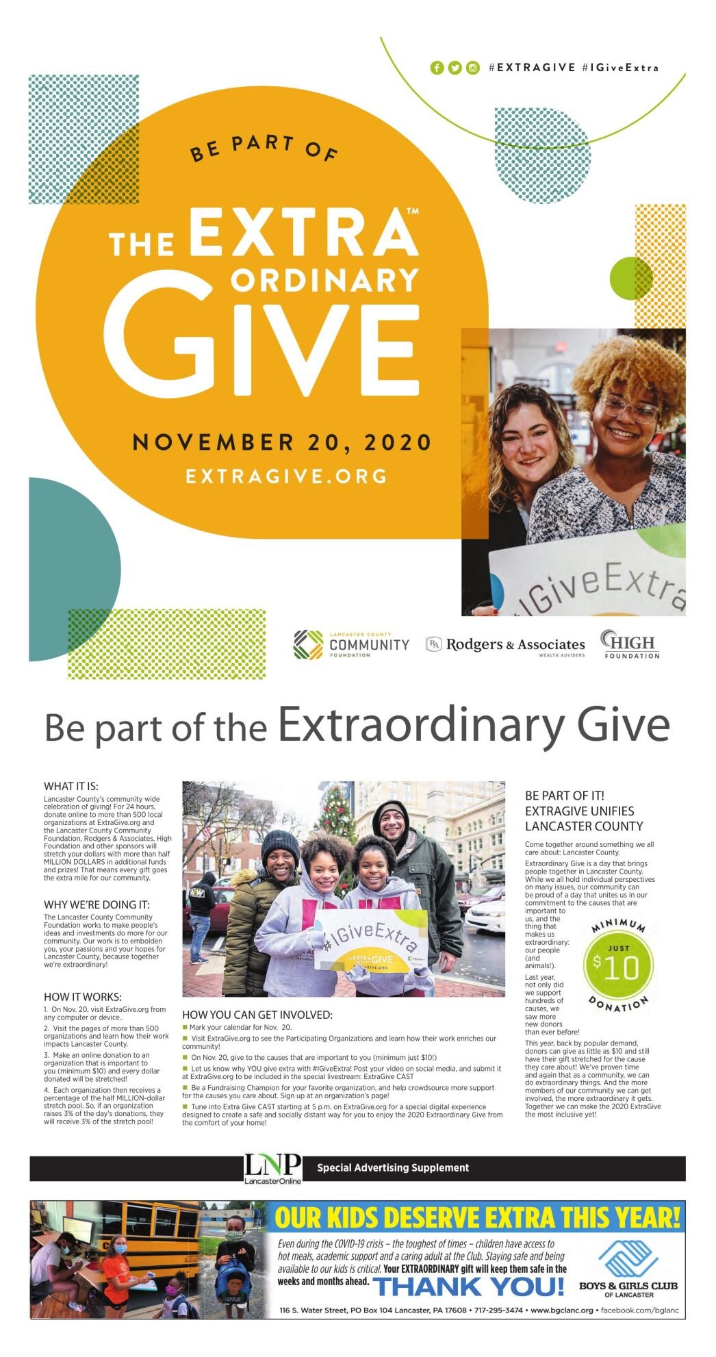 The Extraordinary Give 2020 | Special Sections | lancasteronline.com