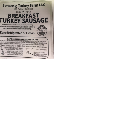 Sensenig Turkey Farm, Lititz, recalls sausage over undeclared wheat ...