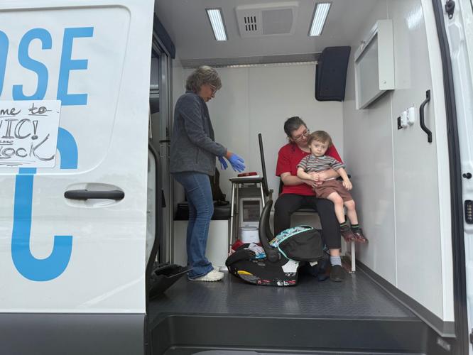 Take a look inside the WIC Mobile, a health clinic on wheels, at its ...