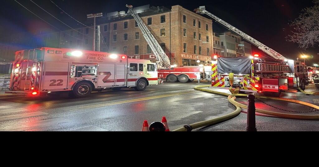 Crews fight fire inside in Lititz's Wilbur hotel restaurant Monday ...