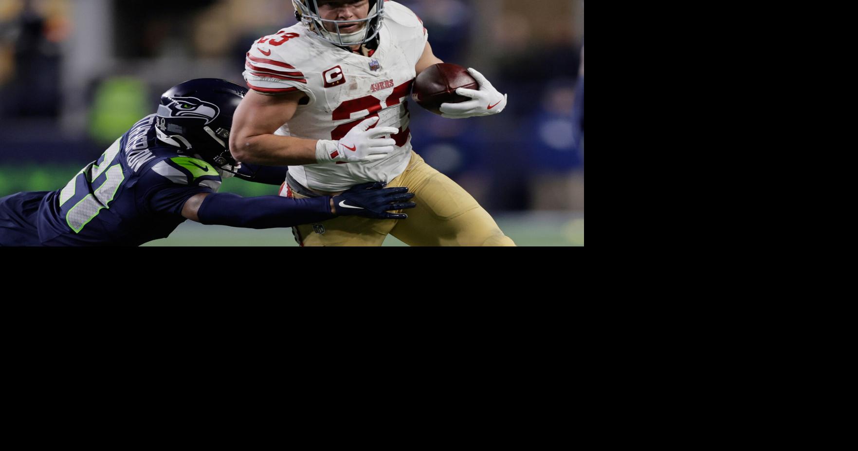 49ers star RB Christian McCaffrey injured in playoff game against ...