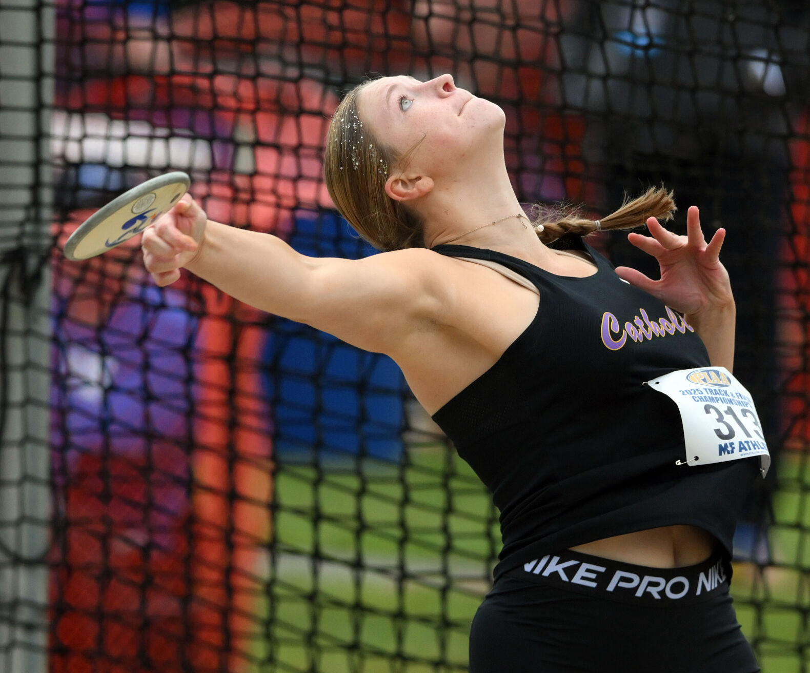 Lancaster Catholic senior overcomes new pressure, defends PIAA Class 2A girls discus title ...