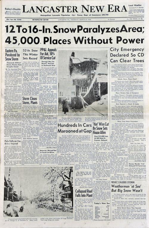 5 biggest March snowstorms in Lancaster County history | Local News ...
