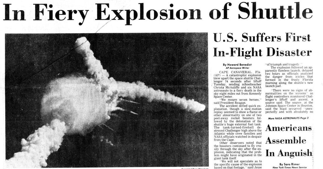 first space shuttle disaster