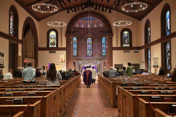 St. James Episcopal Church in Lancaster city observes Ash Wednesday ...