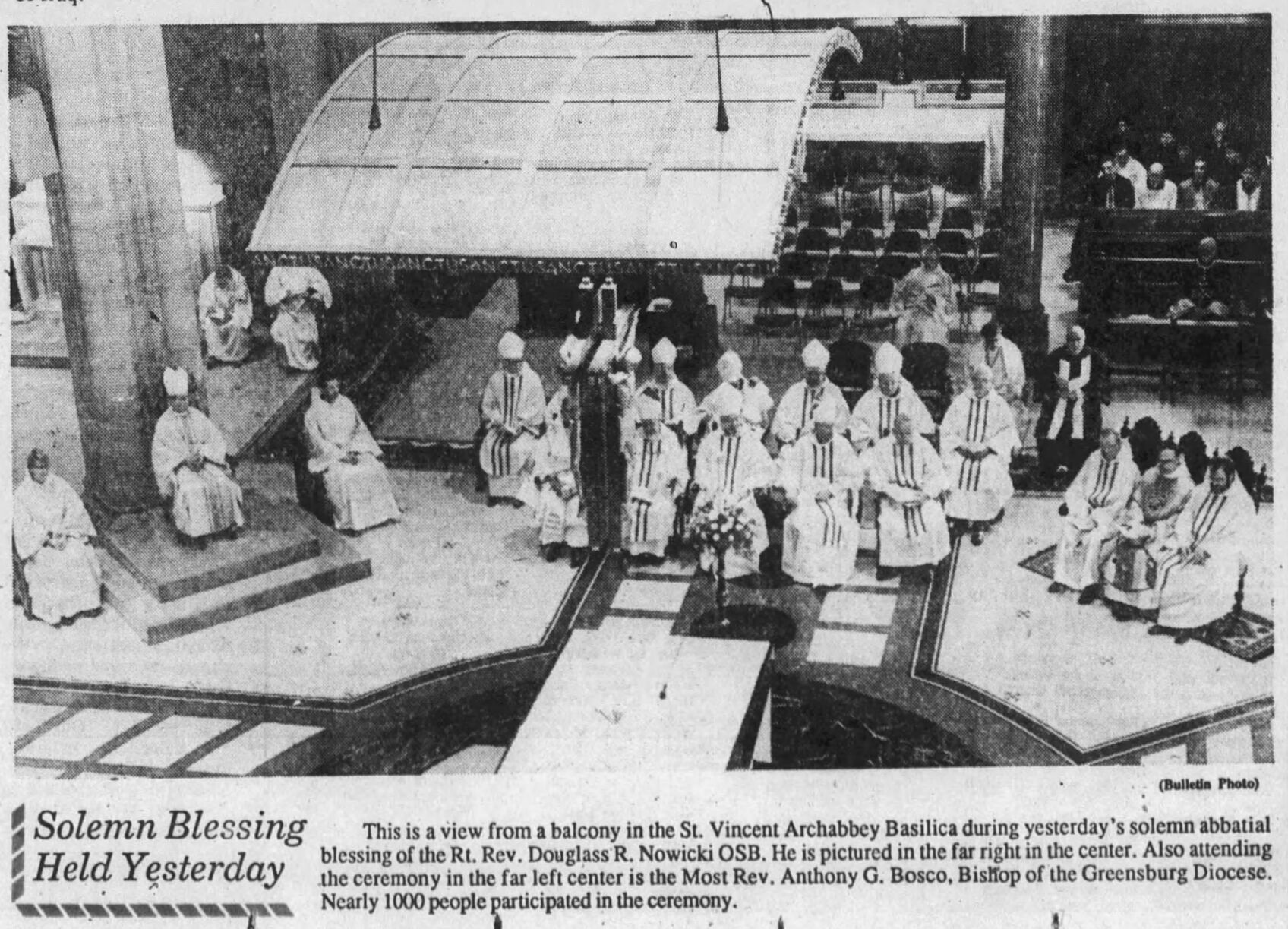 Former SVC Archabbot Douglas R. Nowicki dies at 79 | Local News ...