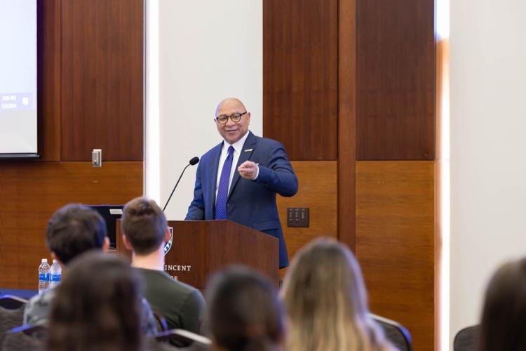 State AG DeFoor makes recruiting pitch to students during St. Vincent ...