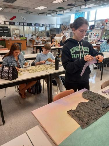 Students work with Roadman on special batik project | Education ...