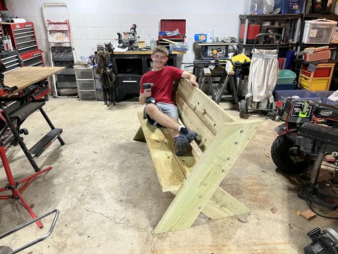 New Eagle Scout brings benches to local football fields | School ...