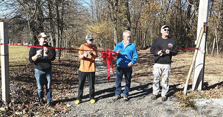 Ribbon cutting held to open new Falcon Field trail | Mainline News ...