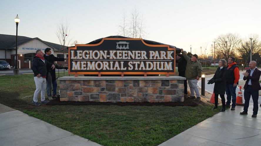 New sign, sidewalk unveiled for Legion-Keener Park | Local News ...
