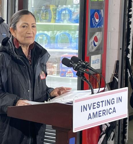Interior Secretary Haaland, Lt. Gov. Davis tour Bovard, announce ...