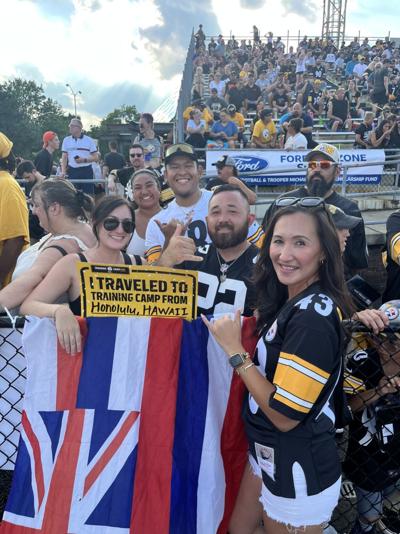 Steeler fans from Hawaii spread Aloha spirit at Steelers Training Camp ...