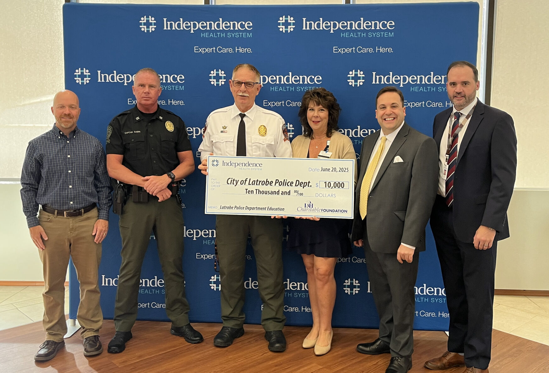 Latrobe Area Hospital Charitable Foundation donates $10K to police ...