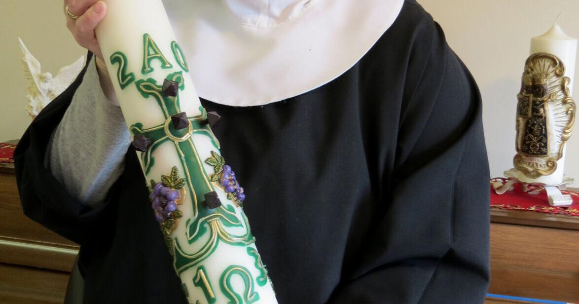 Benedictine sister makes Paschal candles for St. Emma Monastery | Local News ...