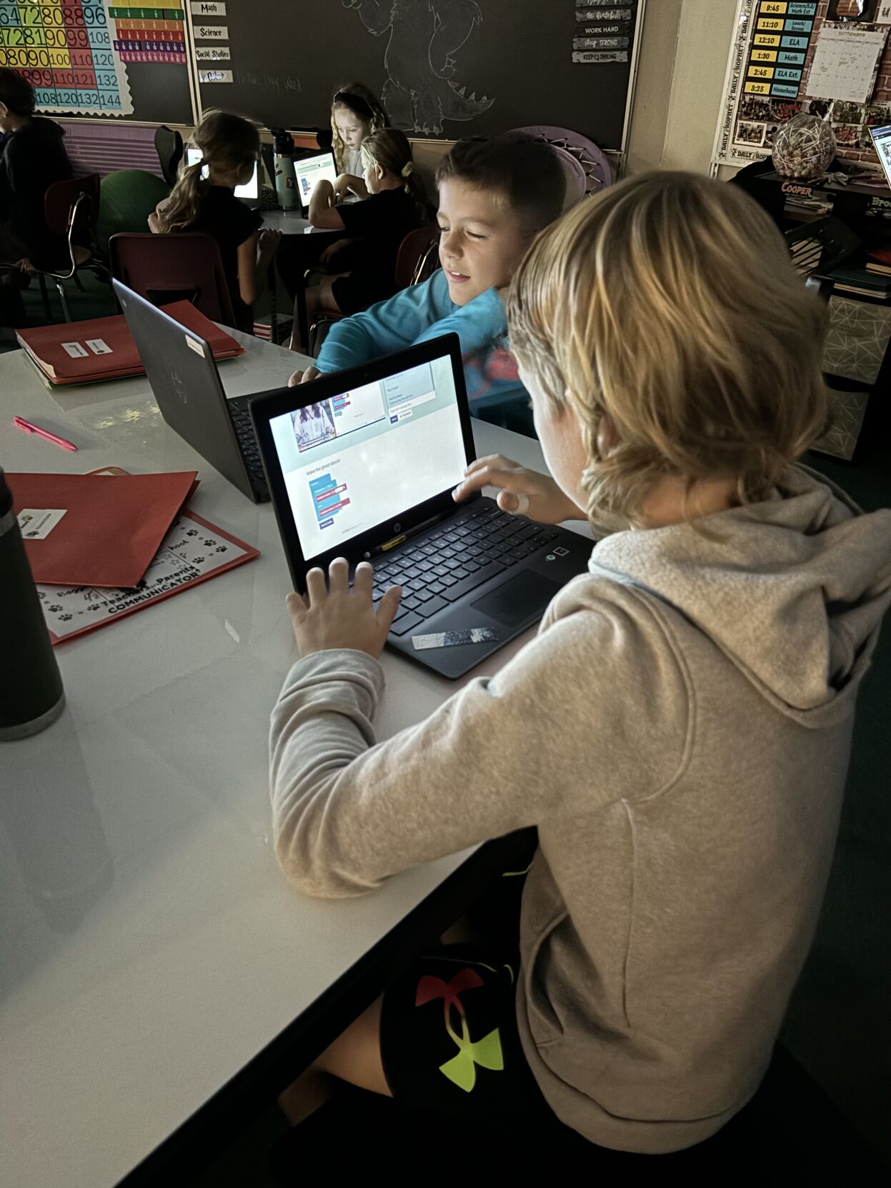 BES fourth graders explore coding and robotics | Education ...