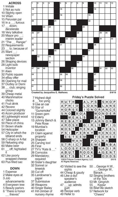 The Daily Commuter Puzzle | Entertainment | latrobebulletinnews.com