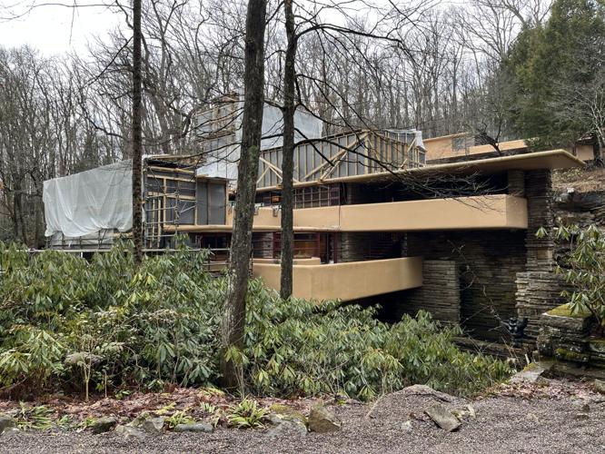 Fallingwater undergoing $7 million repair project to fix leaks inside ...