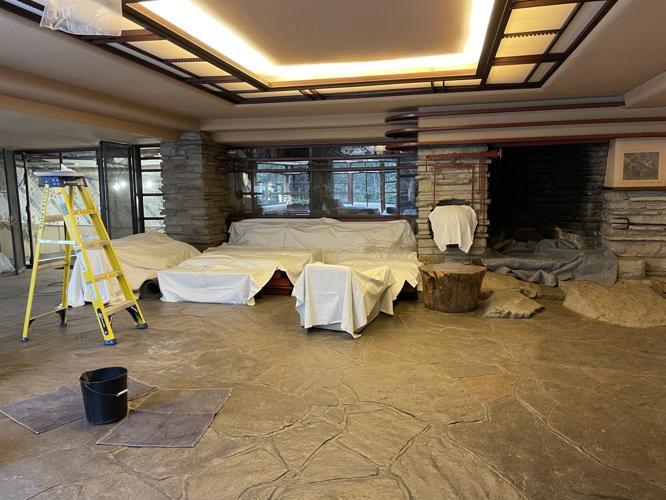 Fallingwater undergoing $7 million repair project to fix leaks inside ...