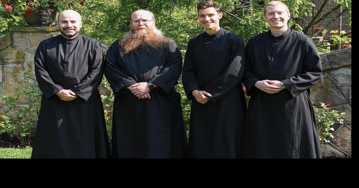 Three novices discerning vocation as monks at St. Vincent Archabbey ...