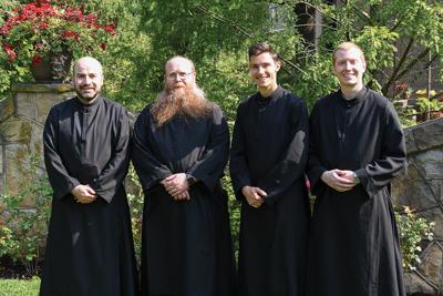 Three novices discerning vocation as monks at St. Vincent Archabbey ...