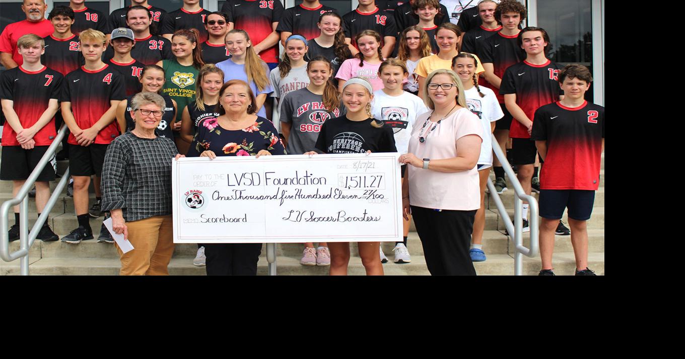 Ligonier Valley Rams soccer teams present check to LVSD Foundation ...