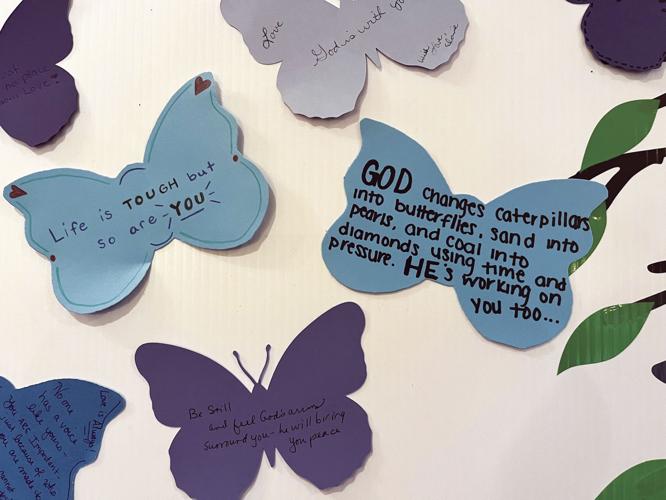 Messages of support: Wall of Hope butterfly garden ready for Children’s ...