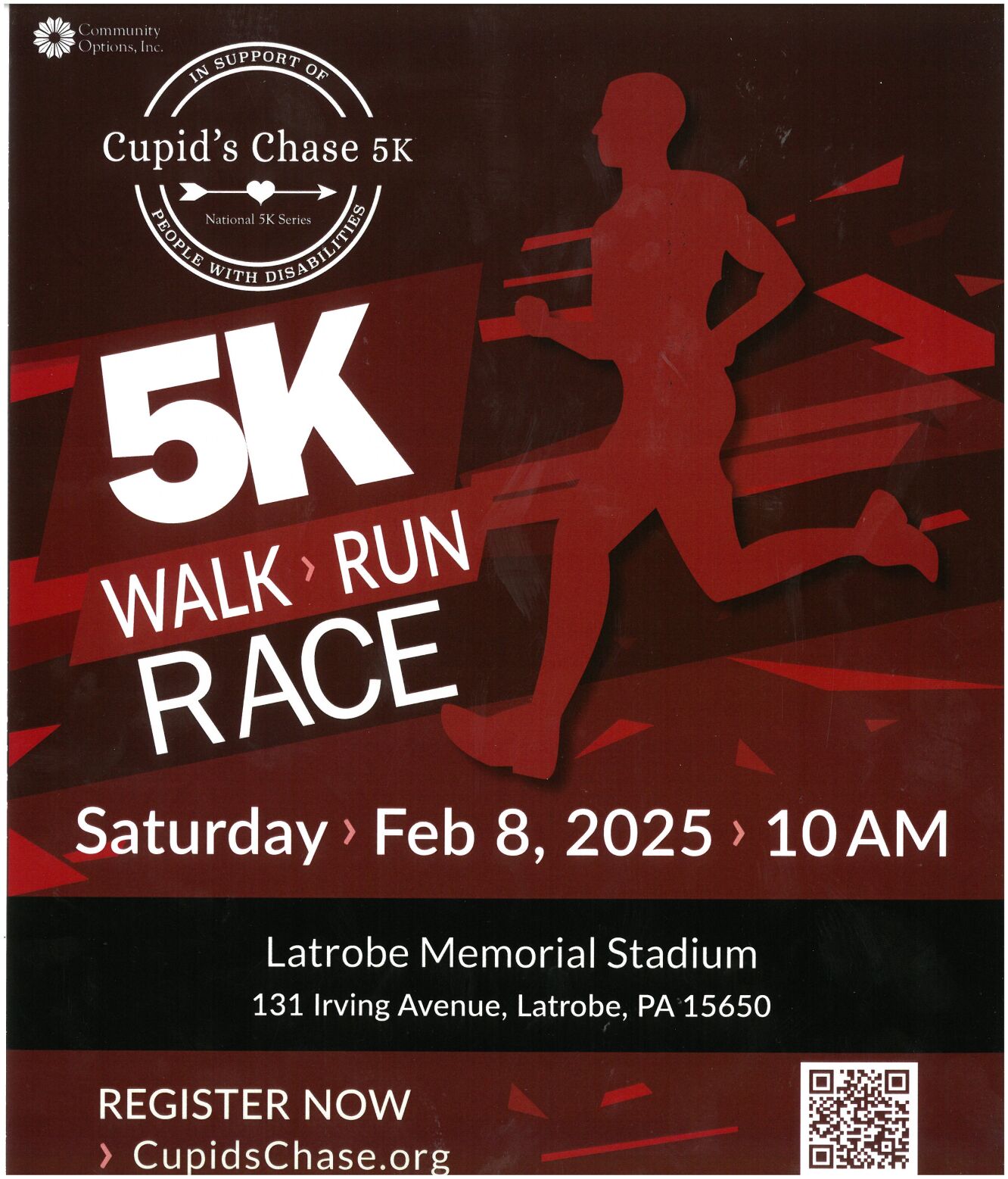 Community Options to host annual Cupid's Chase 5K at Latrobe Memorial ...