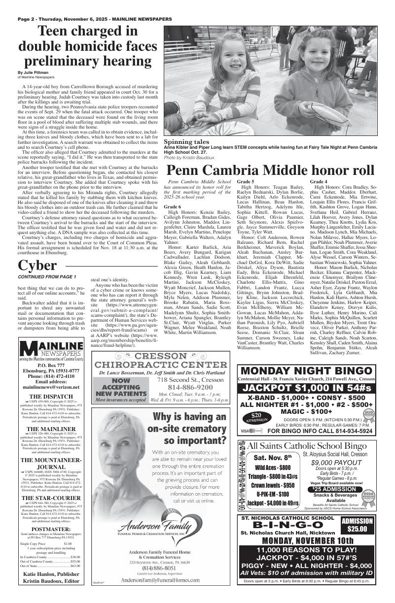 Page 1 | The Mainliner | latrobebulletinnews.com