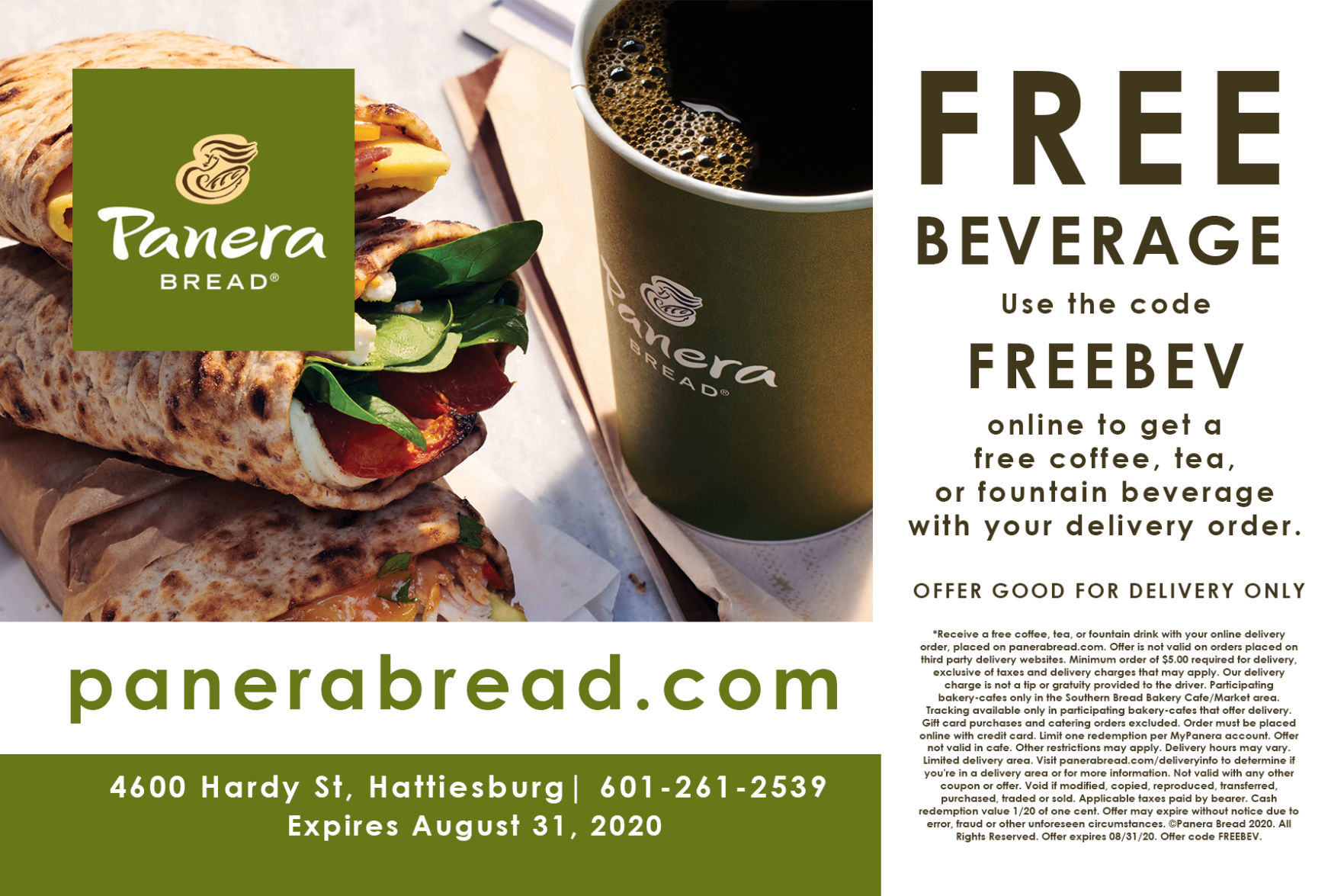 Panera Bread Coupons leader call