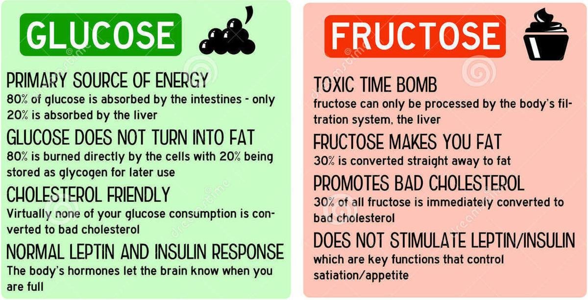 fructose v sugar