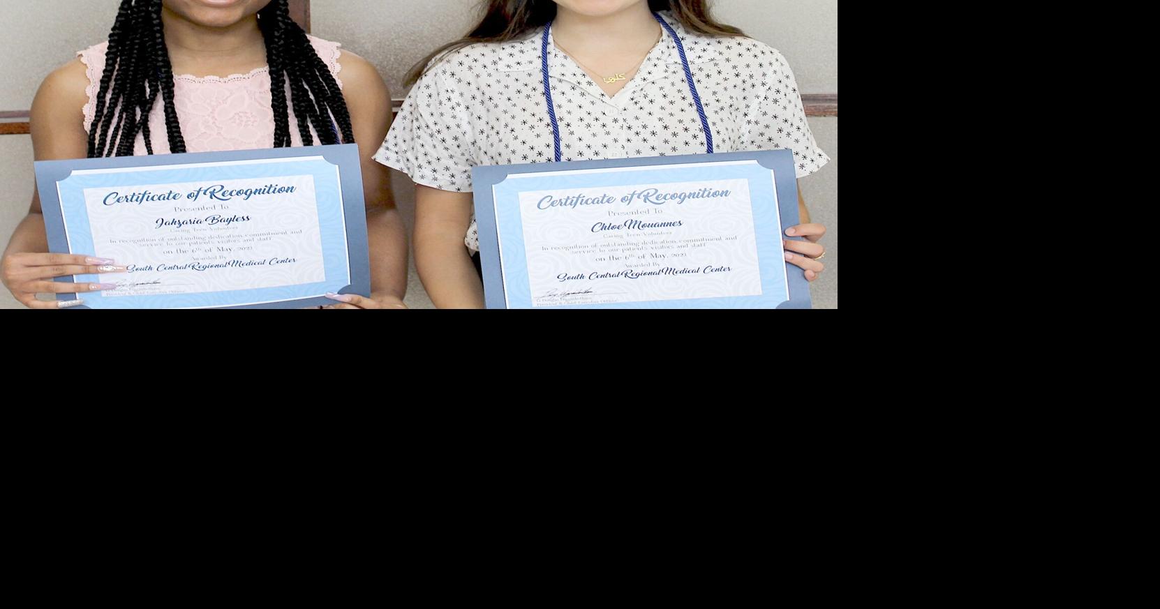 SCRMC honors teen volunteers | Local News | leader-call.com