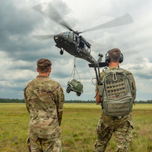 Guardsman flies remote-control Black Hawk chopper using tablet ...