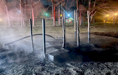 Playground destroyed by fire, arson suspected | Free News | leader-call.com