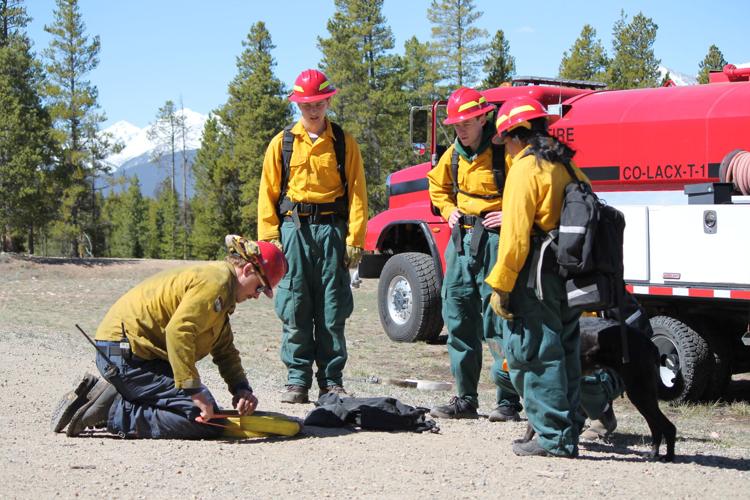 CMC Fire Academy students train progressive hose laying for wildfire ...