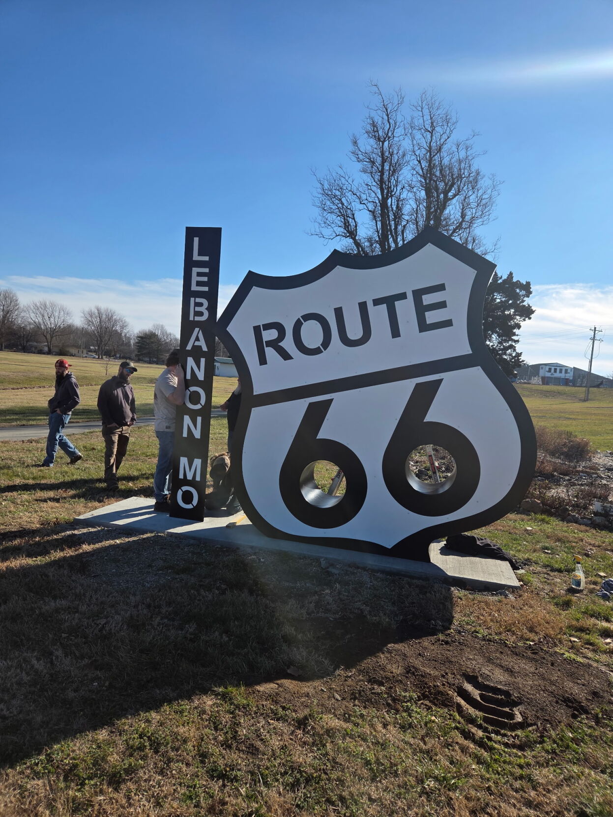 Huge Route 66 shield added to Boswell Park | Today's 66 ...