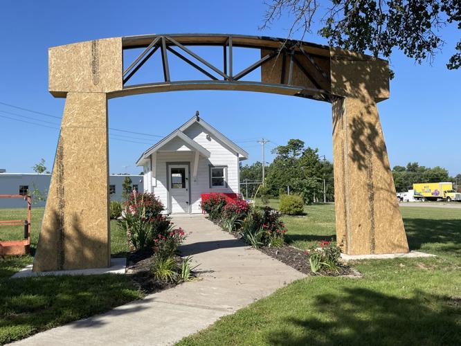 Replica Camp Joy arch starting to look more like the original | Today's ...