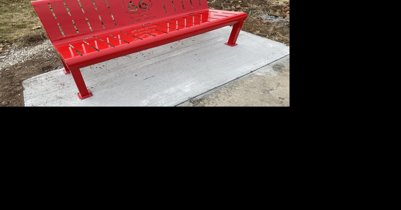 Bench memorializing Ramona Lehman installed at park | Today's 66 ...