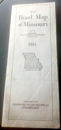1931 state road map shows 66 and 5 as Laclede County's only highways ...