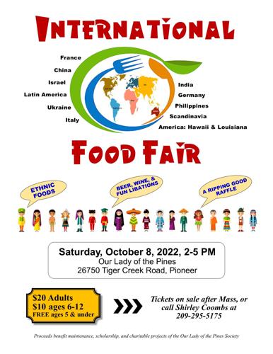 International Food Fair — Saturday, October 8 | On the Vine | ledger.news