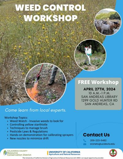 Weed Control Workshop — Saturday, April 27 | On the Vine | ledger.news