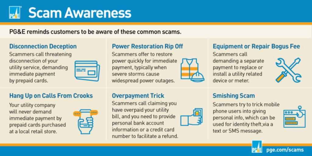 PG E Warns of Scams Provides Tips to Customers For Protection Press Releases ledger.news