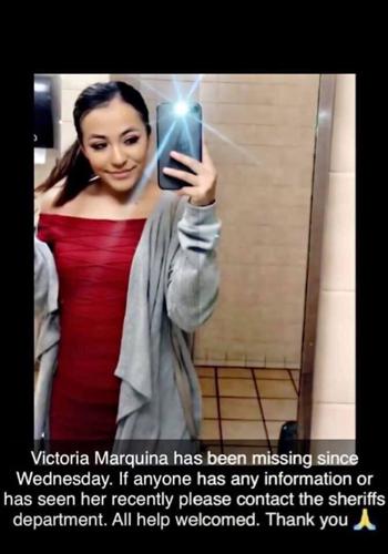 Victoria Marquina Still Missing as of Thursday, November 12, 2020 ...