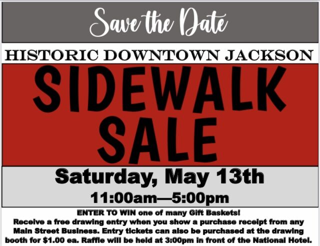 Historic Downtown Jackson Sidewalk Sale | Calendar | ledger.news