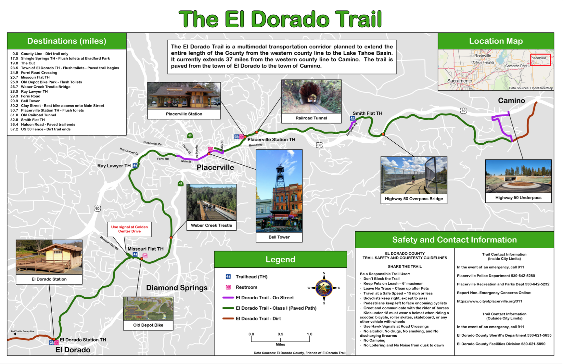 CAL FIRE AEU, County of El Dorado, and Friends of the El Dorado Trail ...