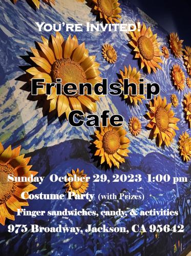 Friendship Cafe — Sunday, October 29 | On the Vine | ledger.news