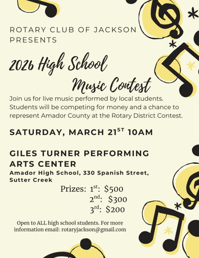 Rotary Club of Jackson Presents 2026 High School Music Contest ...